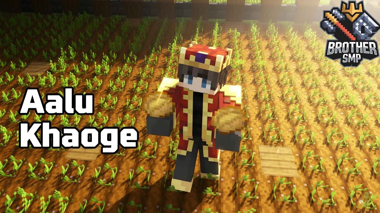 Minecraft Brothers SMP | Built an Epic Aalu 🥔(Potato) Farm 😍 | |#K9 ...