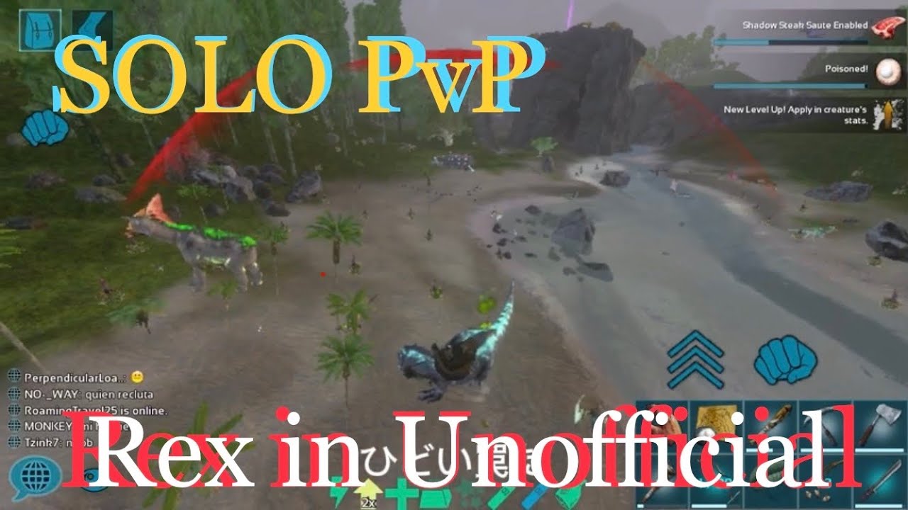 [ARK mobile] New video online solo REX PvP ソロのレックスPvPオンライン新ビデオ - YouTube