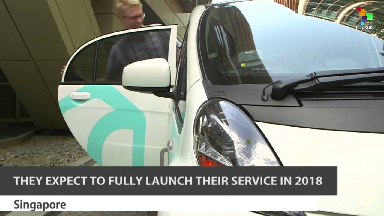 Singapore Company Is First to Trial Driverless Taxi Service - YouTube