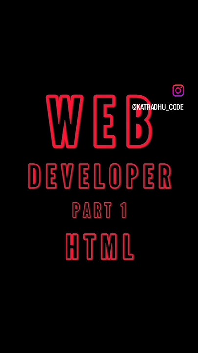 Become Web Developer Part 1 Html Tamilcoding Coding Codinghacks Codingtutorial Youtube