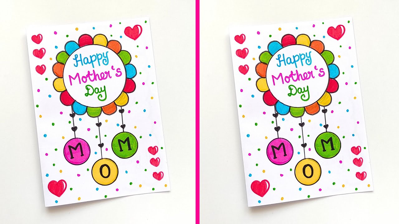 Mother's Day Greeting Card 😍 | Easy & Cutest Mother's Day Card | How to ...