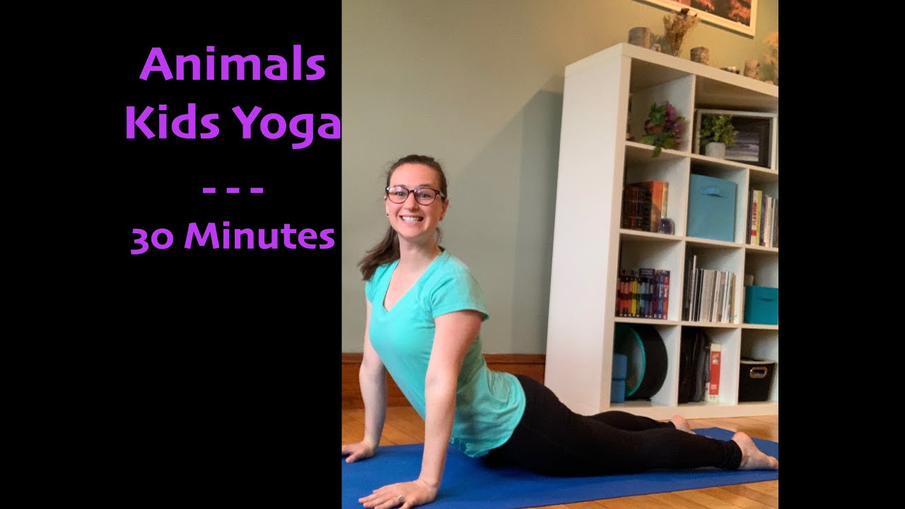 🐘 Animals Kids Yoga Class: filmed live April 24 - YouTube