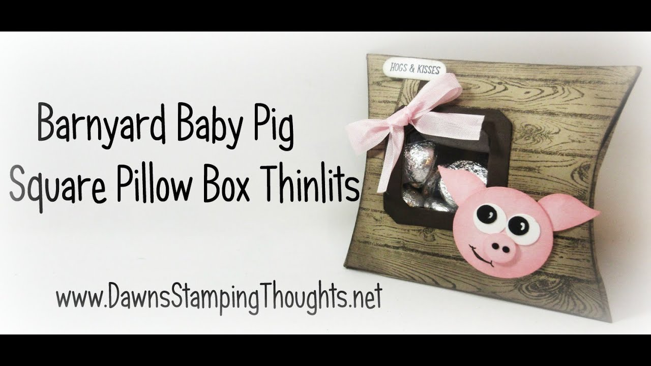Barnyard Baby Pig Square Pillow Box with Dawn - YouTube