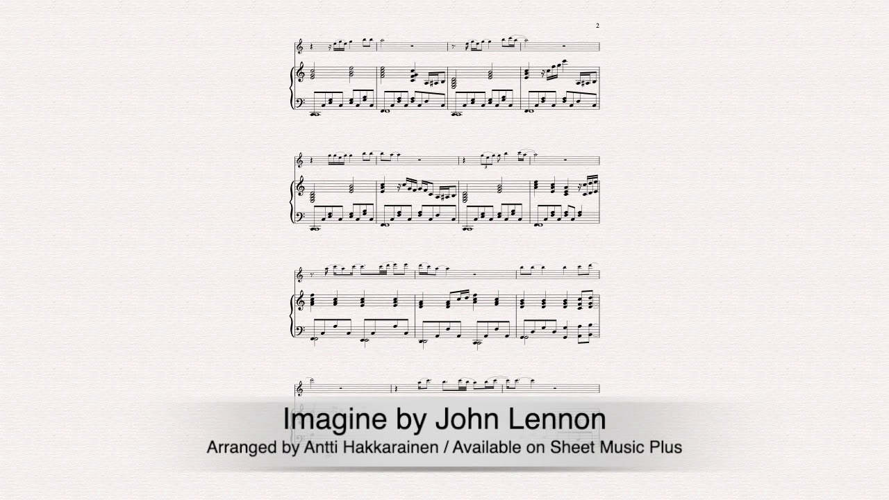 Imagine by John Lennon - Violin & Piano - YouTube