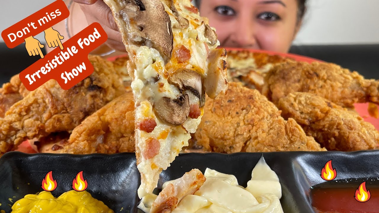 Ultimate Food Feast: Domino's Pizza, Crispy Chicken Leg, Chocolate Lava ...