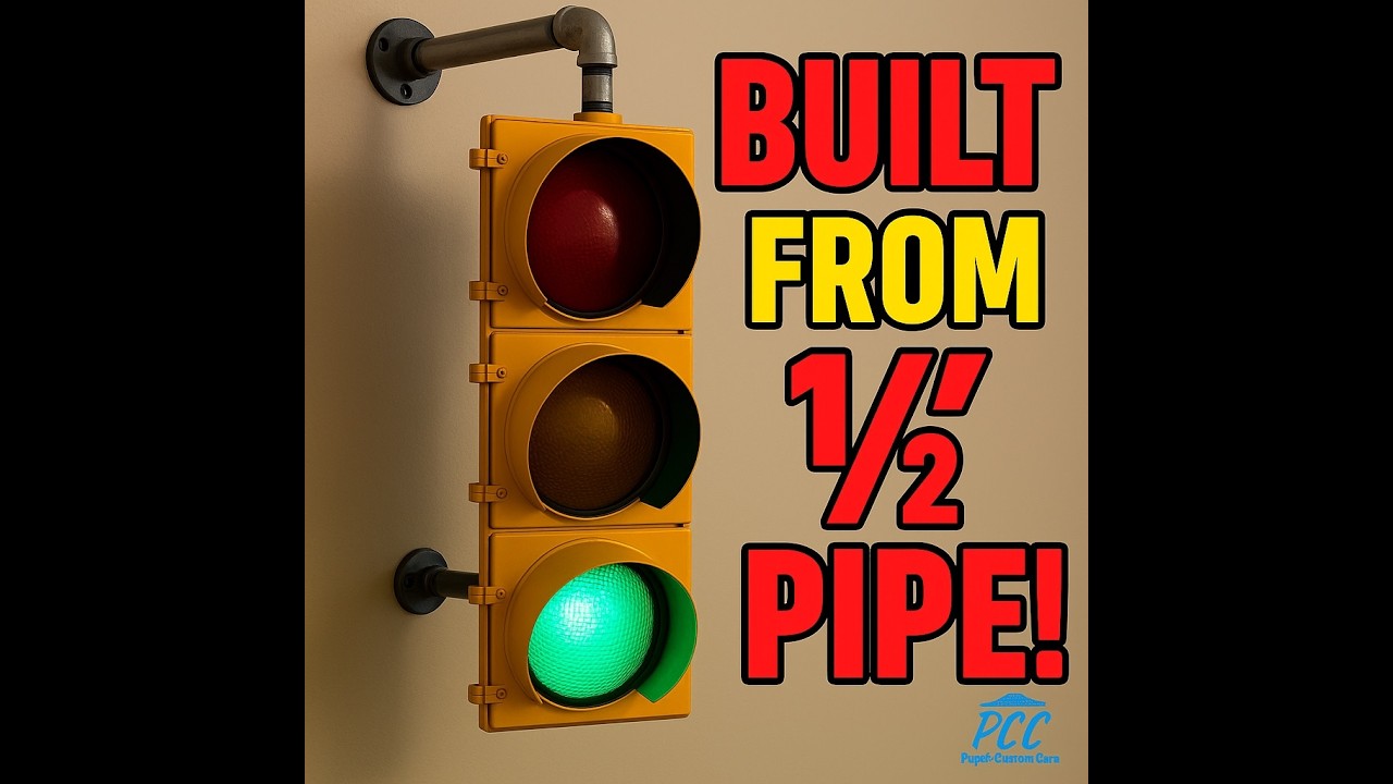 DIY Traffic Light Wall Mount! | Built from ½” Pipe (Part 2) - YouTube