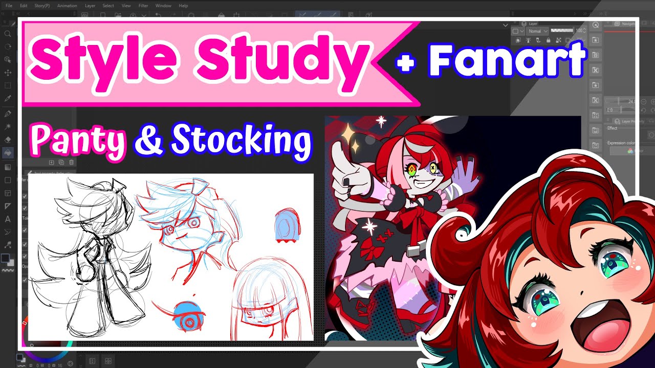 How to draw: Style Study: Panty & Stocking + Fanart: Kureiji Ollie ...