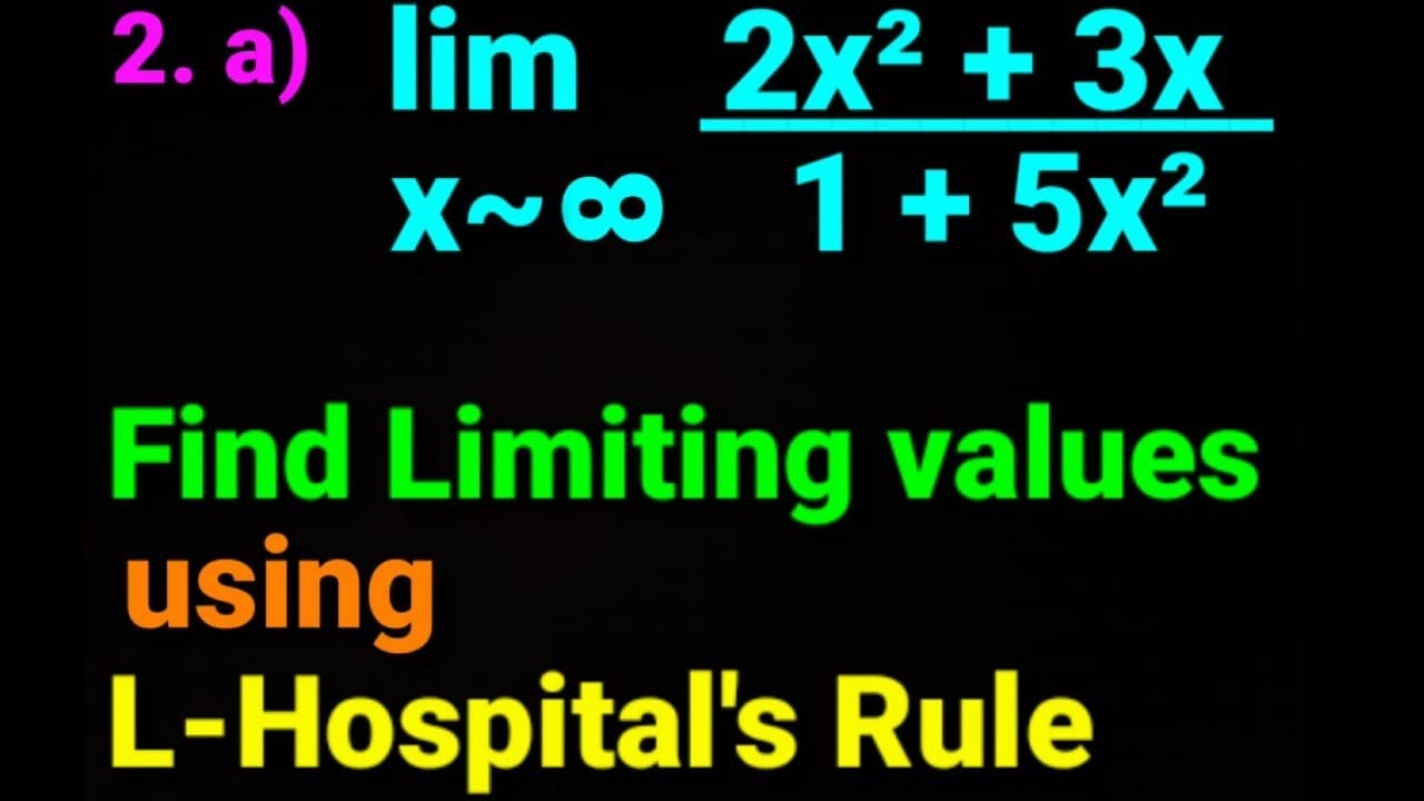 Lim X 2x 3x 1 5x Find Limiting Value Using L Hospital s Rule Lim X 2x 3x 1 5x Find Limiting Value Using L Hospital s Rule