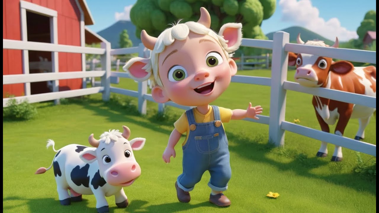 Baby Cow Say Moo Moo Moo | Fun Cow Song for Kids | Mooing Baby Cow ...