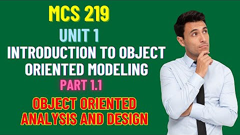 MCS-219 Object Oriented Analysis and Design - YouTube