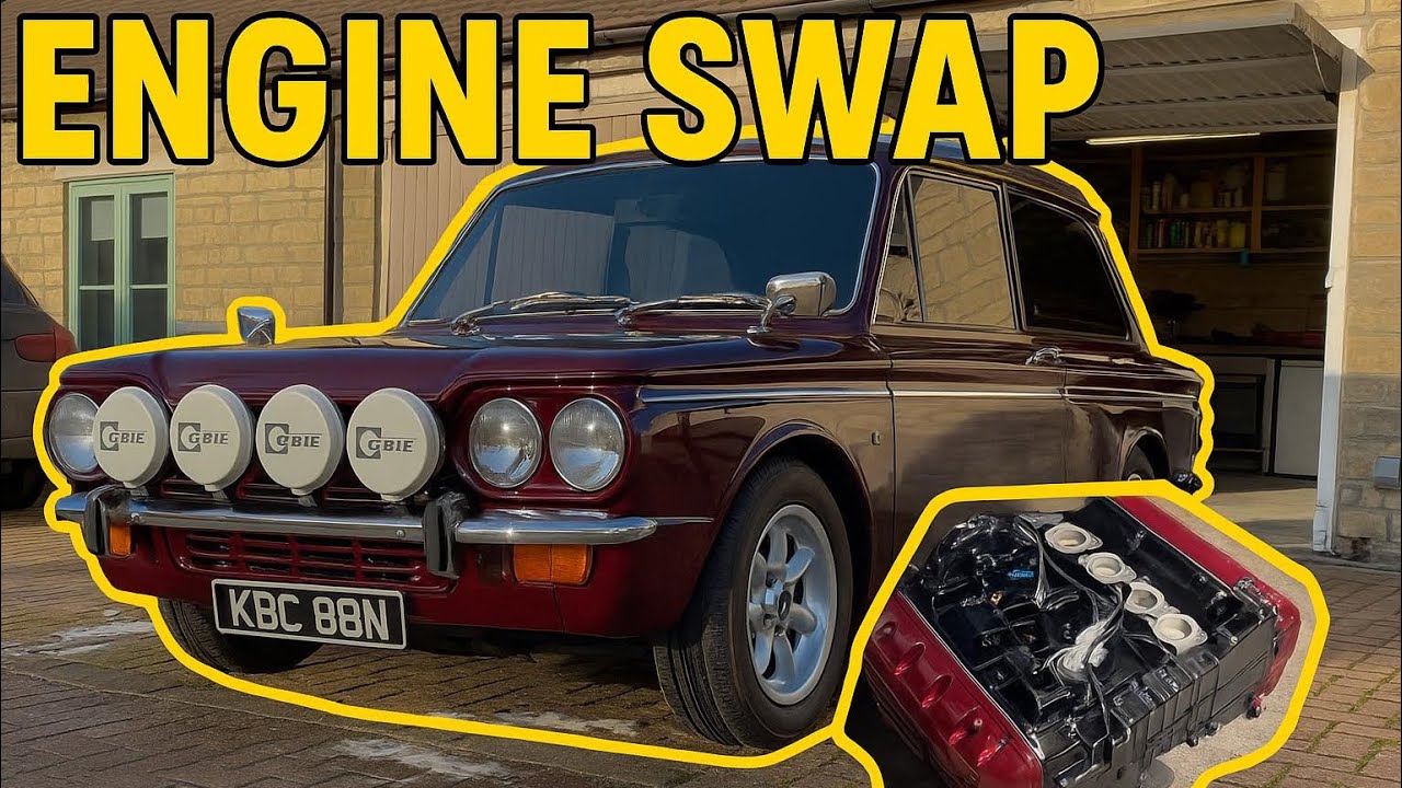 Hillman Imp - BMW K1200 Motor bike engine conversion - First drive and ...