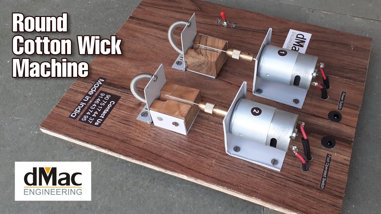 Round Cotton Wick Making Machine | Low Budget Business | Tushar ...