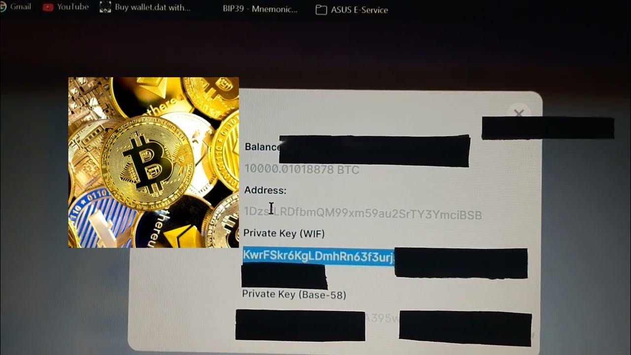 Bitcoin Private key - YouTube