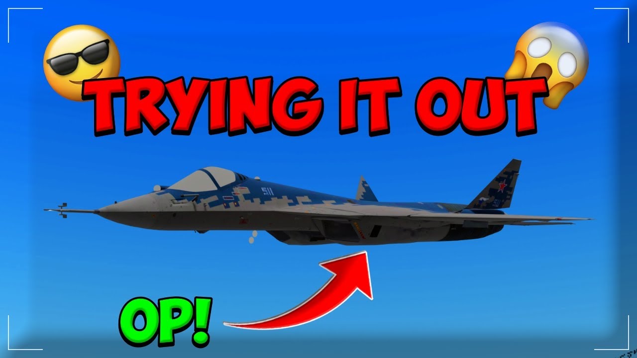 Roblox war tycoon: testing out the SU 57 (edited) - YouTube
