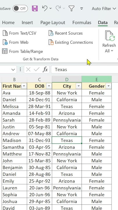 Excel Auto Filter Function Excelandpowerbi Shorts Autofilter
