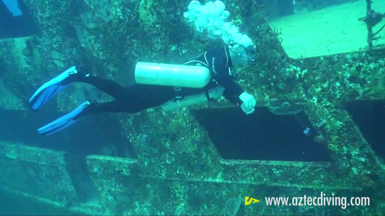 Wreck Diving in Sidemount configuration - YouTube
