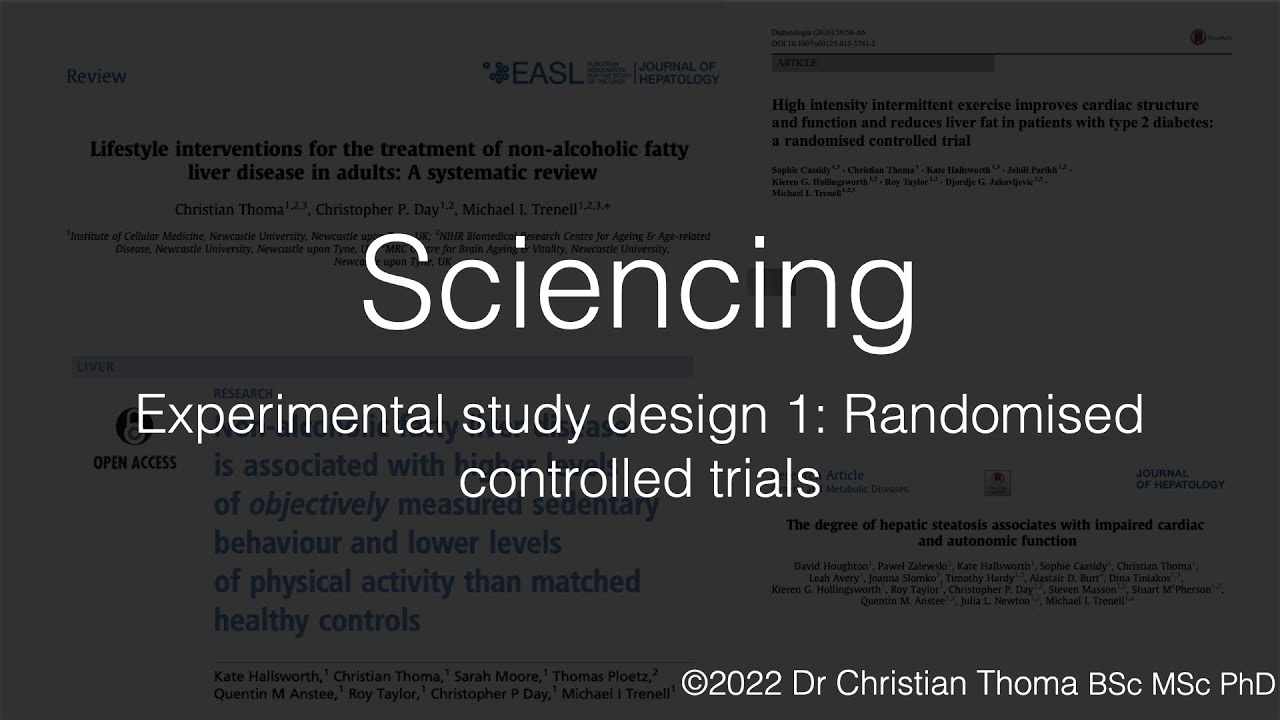 Experimental study design 1: Randomised controlled trials - YouTube