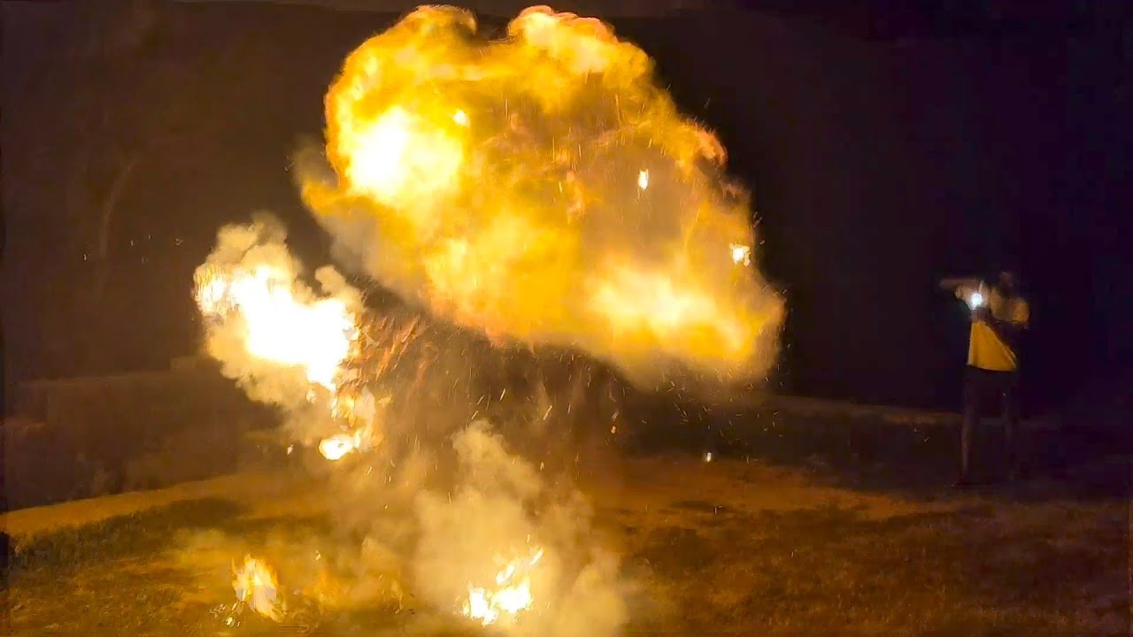 Petrol bomb experiment science project work - YouTube