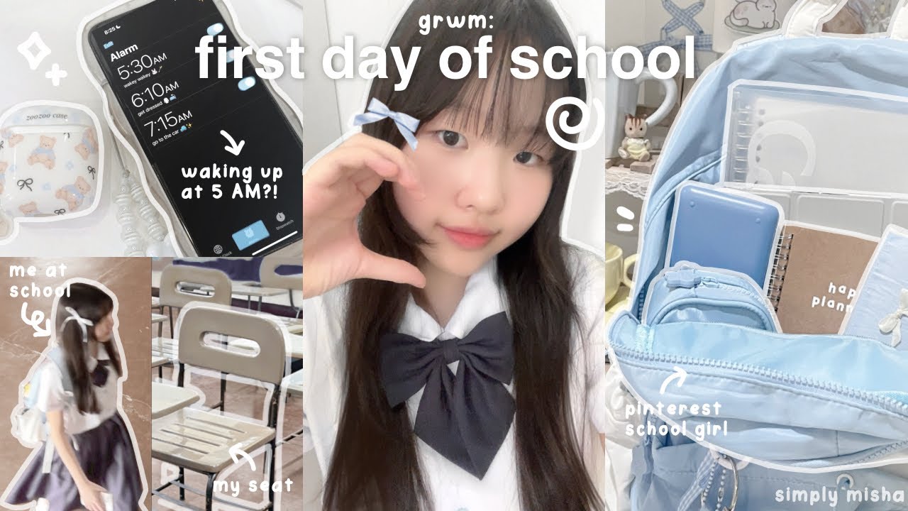 GRWM first day of school [sophomore year] 💬📓: glimpse of my first day ...
