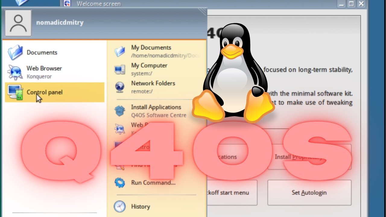 Q4OS Review: Linux with a Classic Windows look? - YouTube