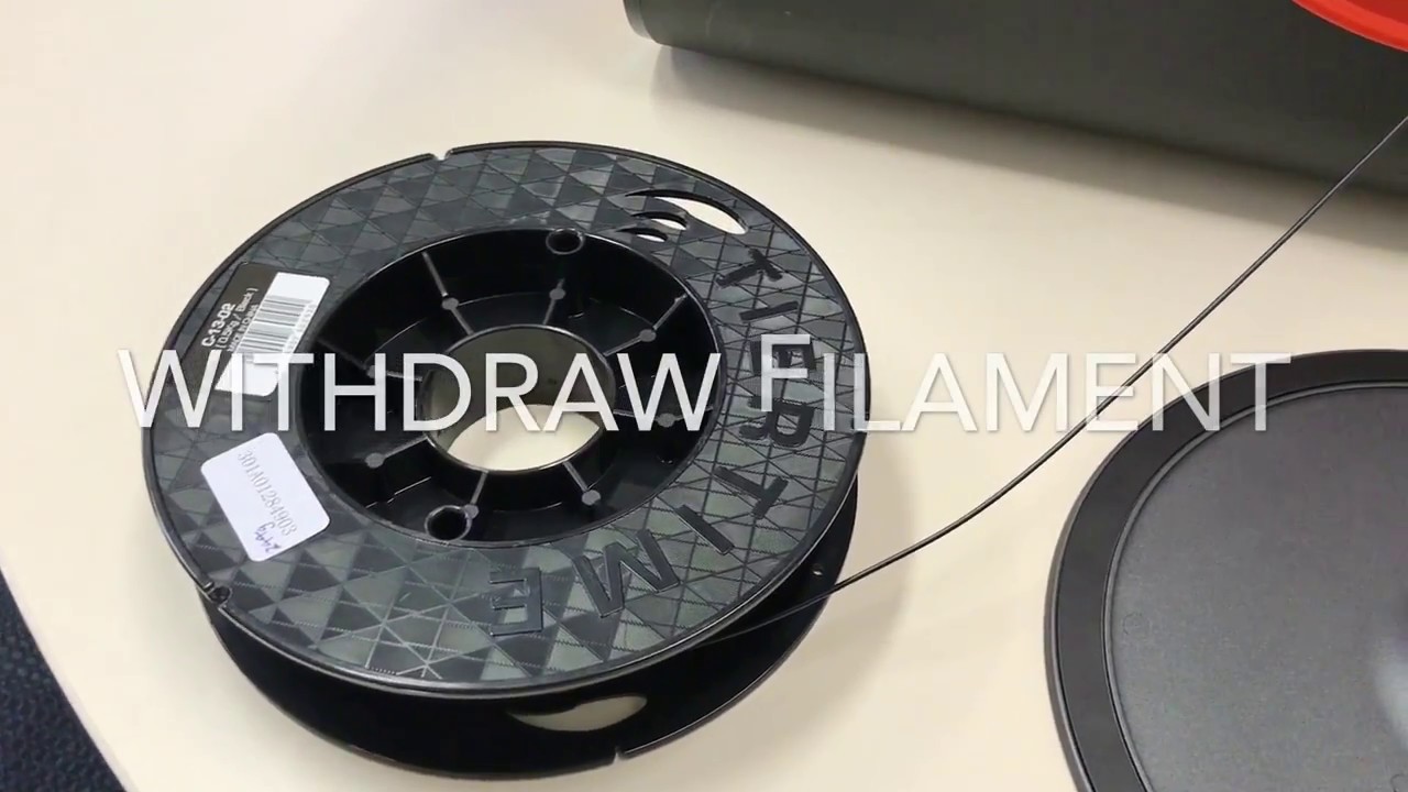 Withdraw Filament from an UP! Box 3D Printer - YouTube