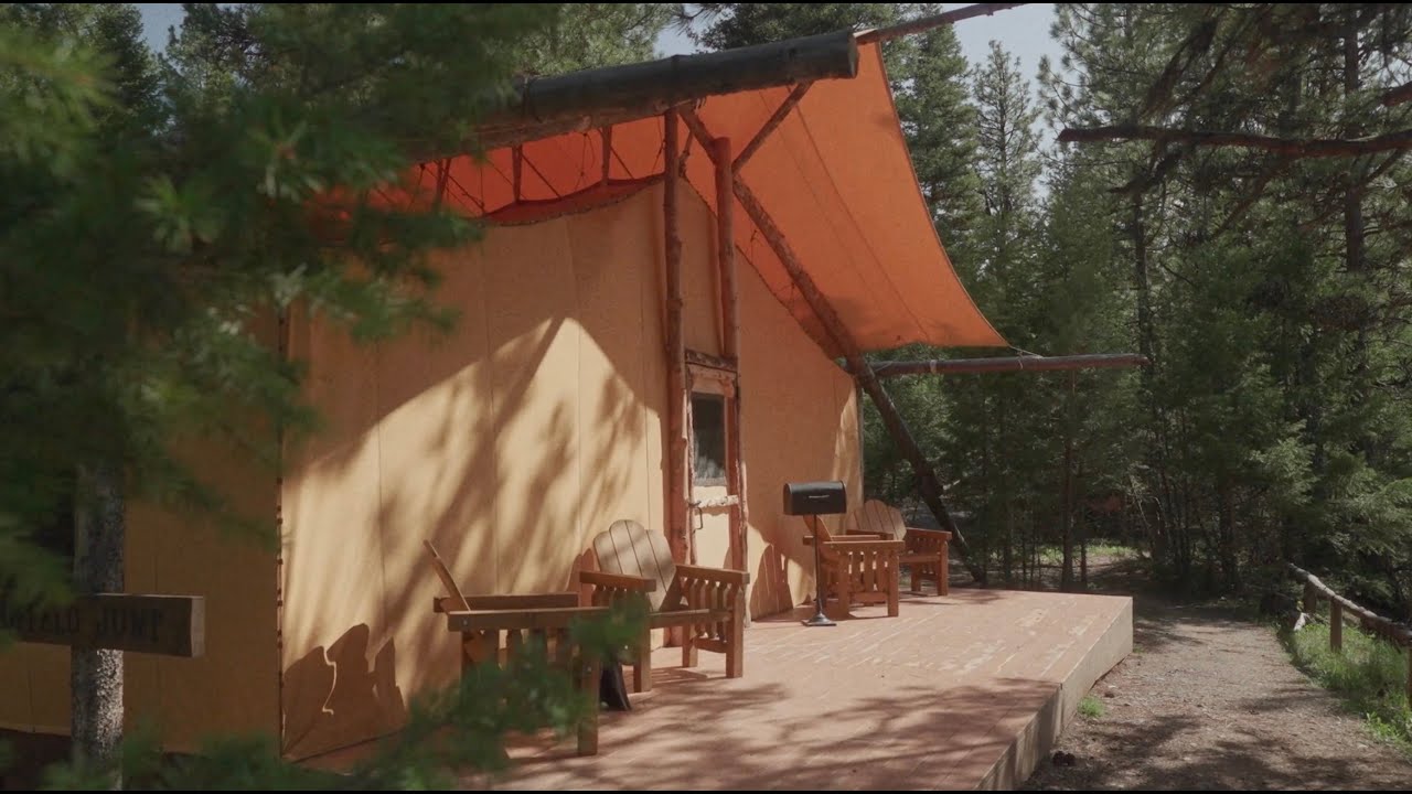 Glamping, inspired by the words of Roosevelt - YouTube