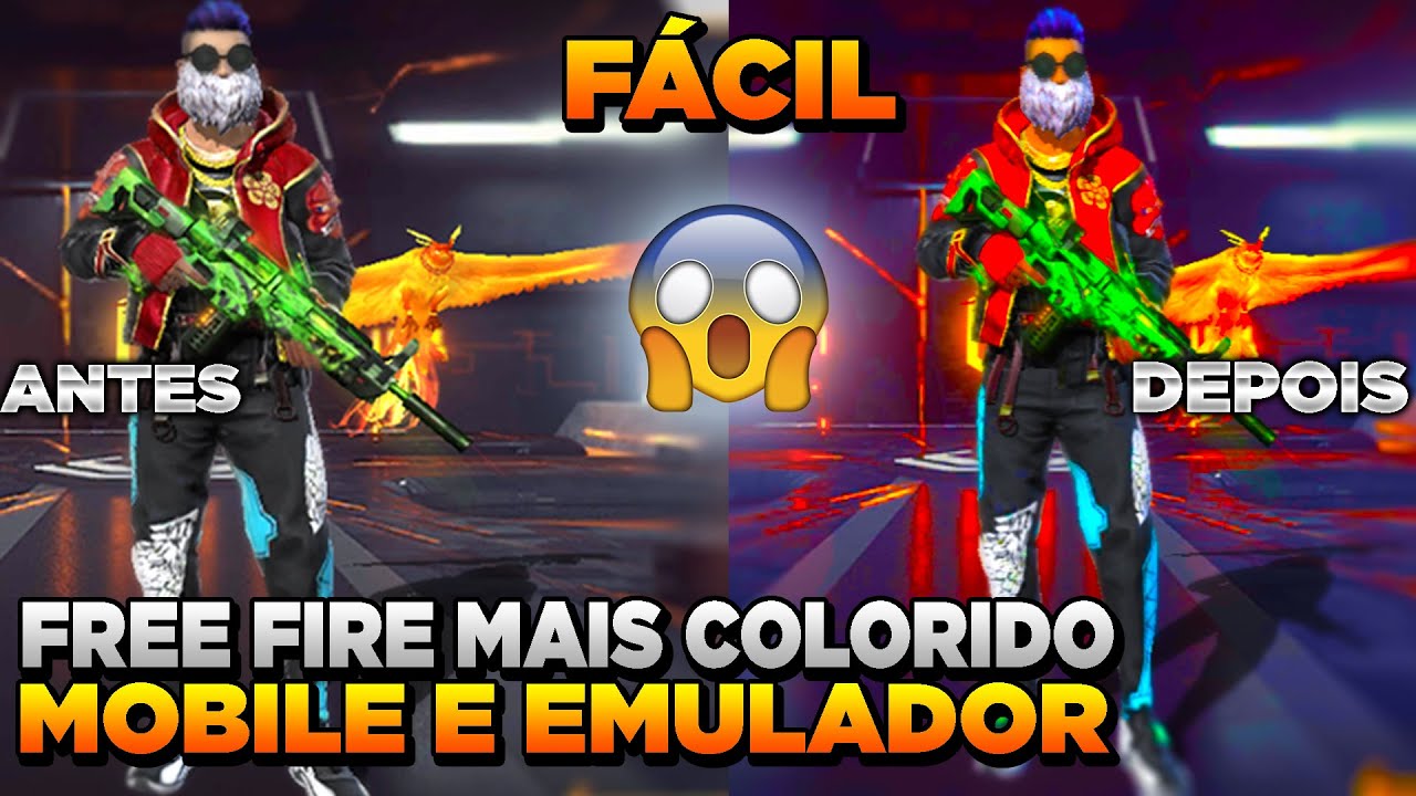 INCRIVEL. ISSO VAI DEIXAR SEU FREE FIRE MAIS COLORIDO. COMO DEIXAR FREE ...