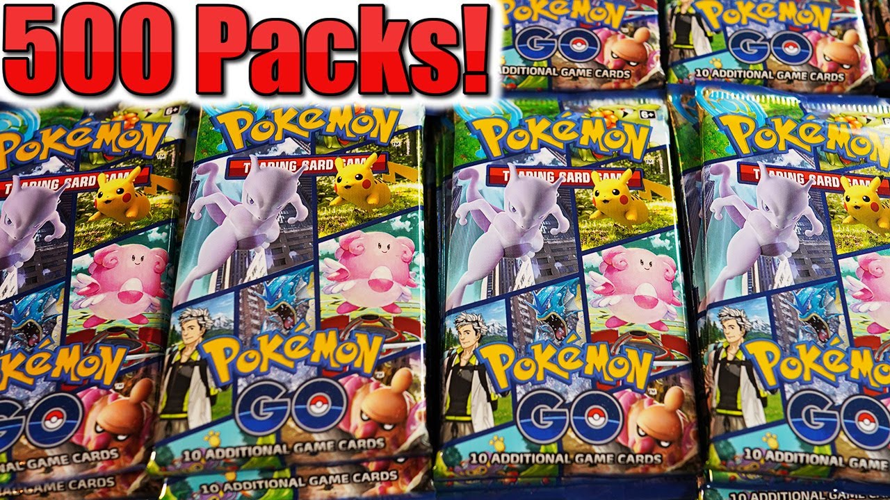 Opening 500 Pokemon Go Booster Packs! - YouTube