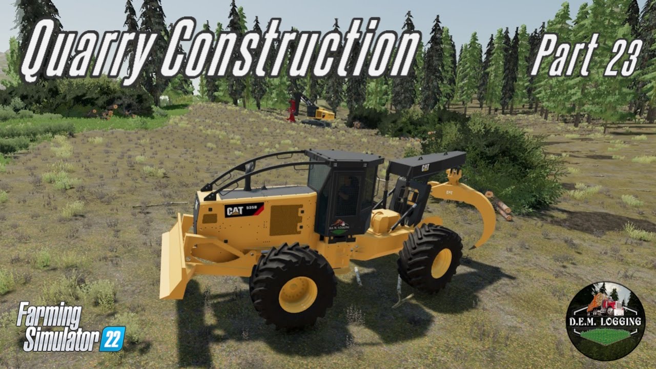 Building a Limestone Quarry Part 23 - Farming Simulator 22 - YouTube