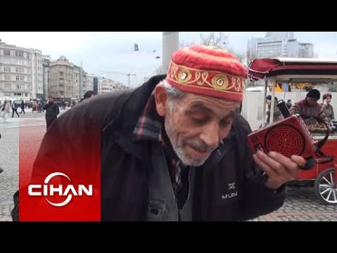 Yaşlı dilencinin Ciguli dansı hayran bıraktı