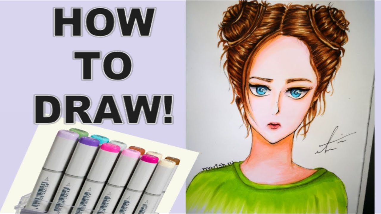 How to draw - Copic Marker Tutorials - YouTube