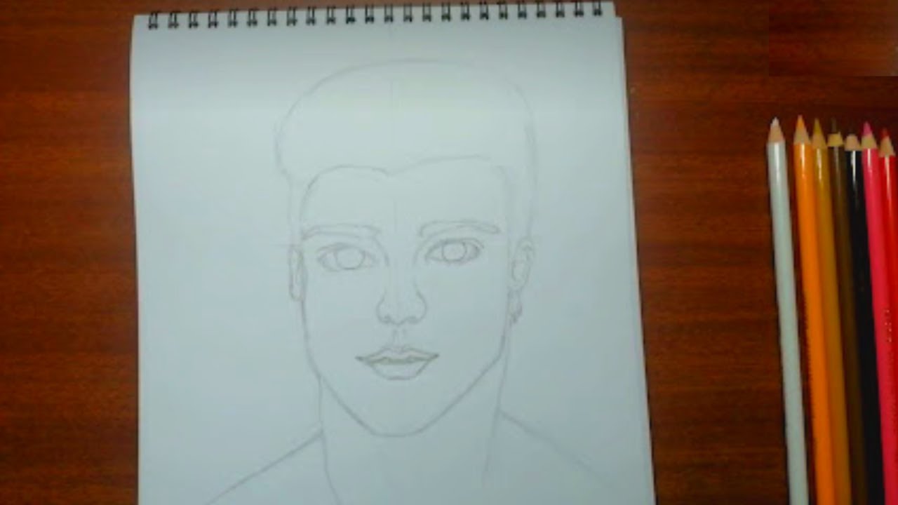 How to Draw a Face with Colour Pencils || Part -1 - YouTube