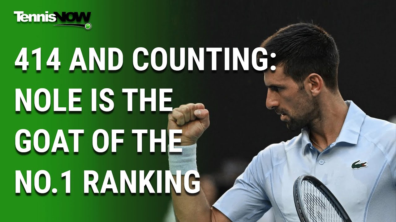 414 and Counting: Nole is the GOAT of the No.1 Ranking - YouTube