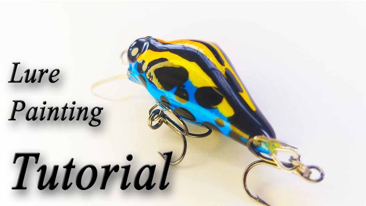 Lure Painting Tutorial-Toxic Frog Pattern - YouTube