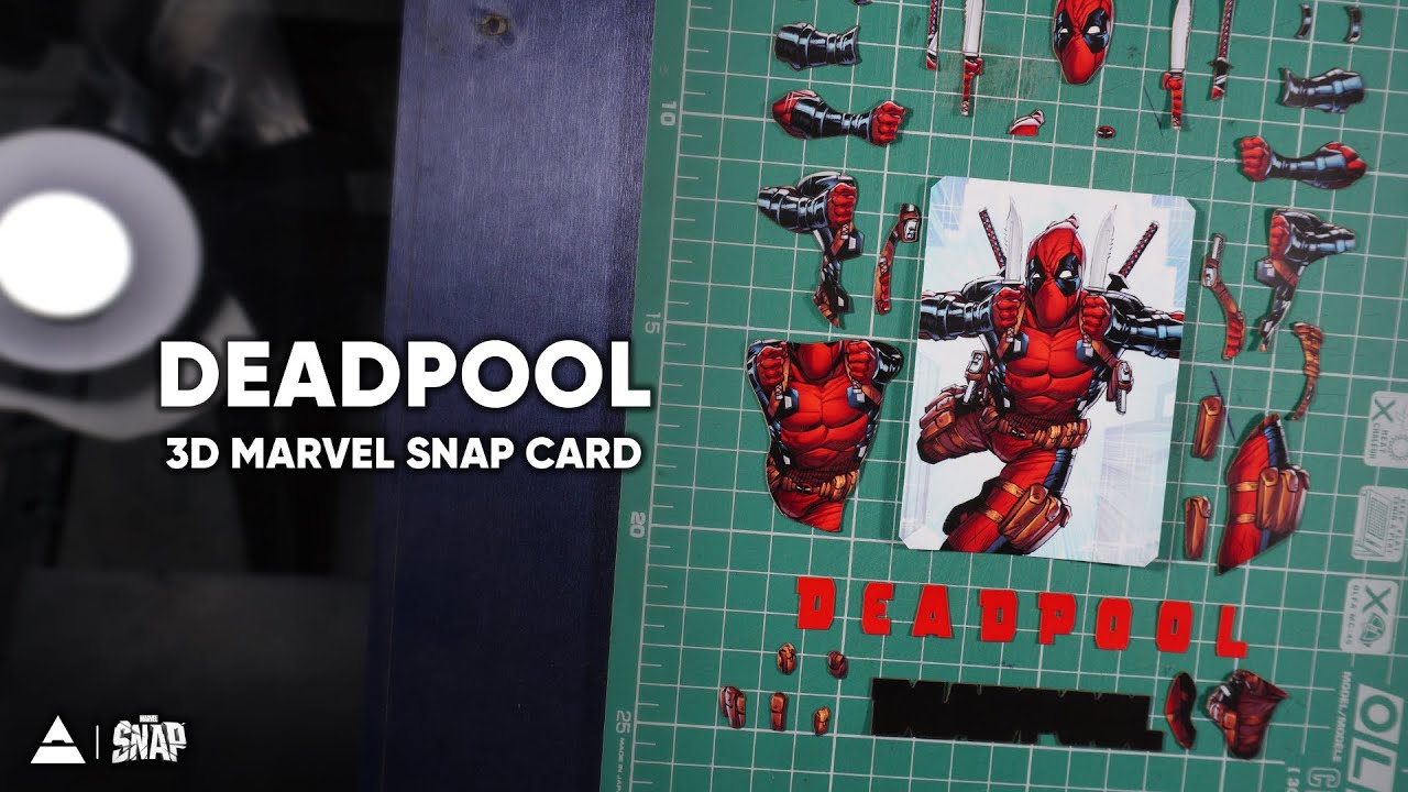 DEADPOOL - 3D Paper Custom | 3D Marvel Snap Card - YouTube