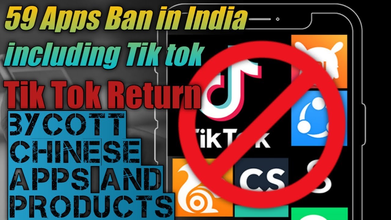 🚫59 Apps Ban in India including TikTok🚫 | Indian Government | All Tips ...