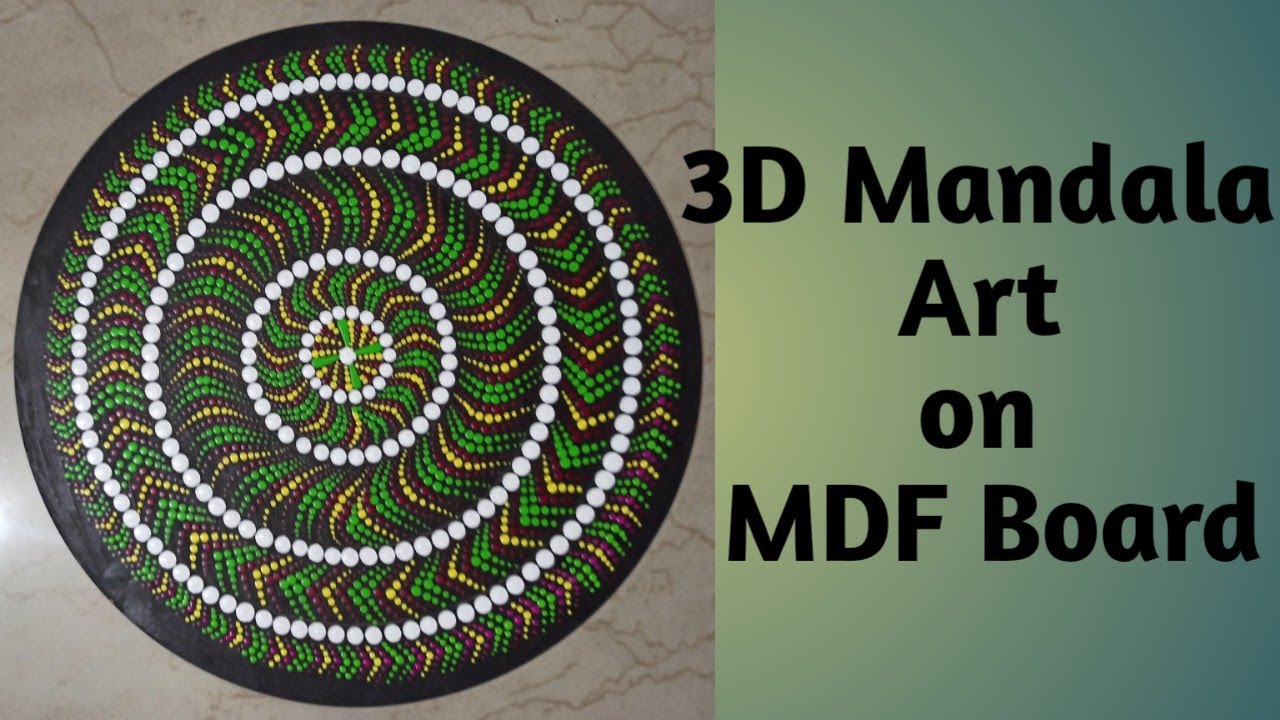 3D Mandala Art Painting| Very easy 3D mandala art painting for ...