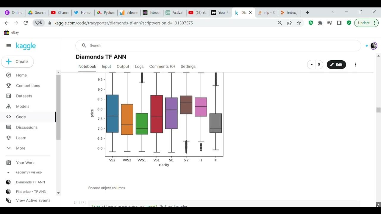 Code Review: Kaggle community competition - Diamonds dataset - YouTube
