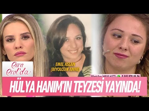 Hülya Hanım'ın teyzesi yayına bağlandı - Esra Erol'da 30 Nisan 2018