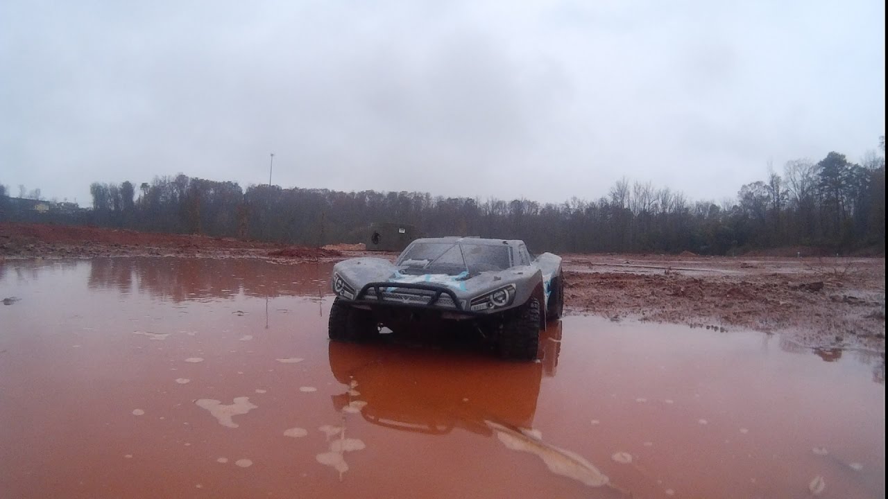 ECX Torment 4wd Extreme Mud & Water Action At Construction Site In The ...