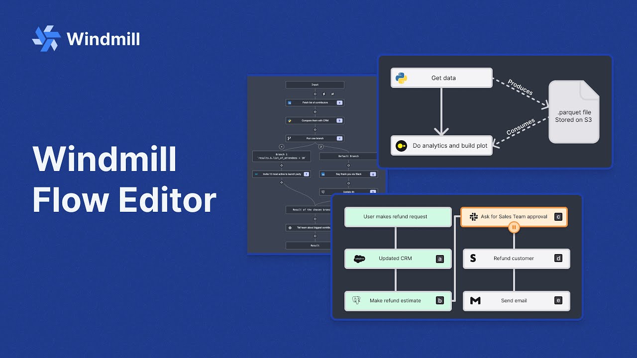 Windmill.dev Demo - Flow Editor - YouTube