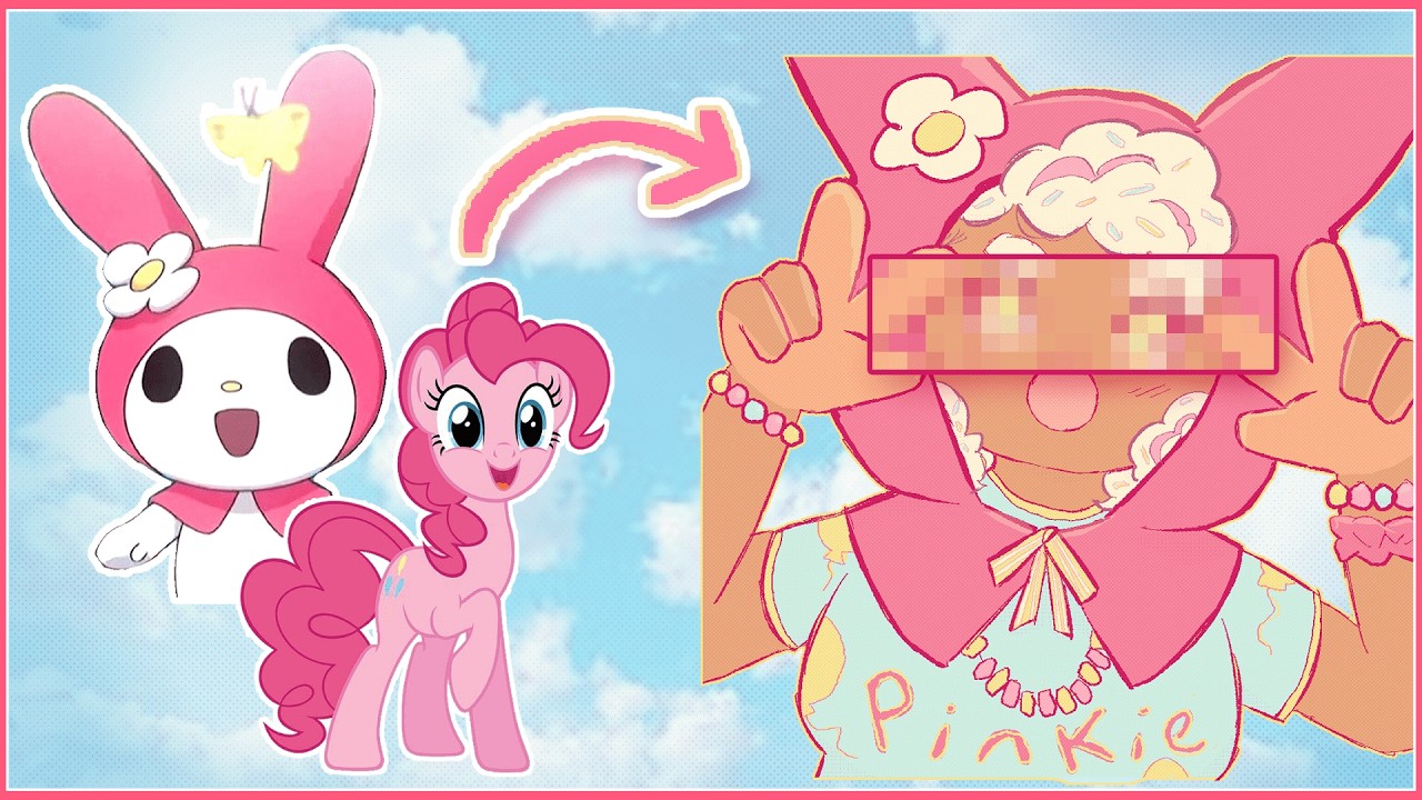 MLP if they were SANRIO characters (art + commentary) - YouTube