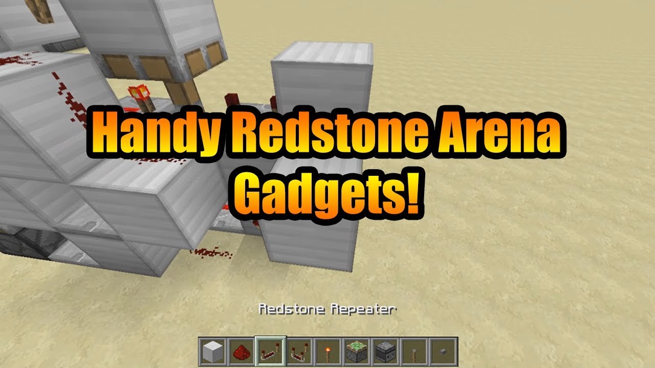 Minecraft 1.13.2 Handy Redstone Arena Gadgets! Vertical Triple Piston ...