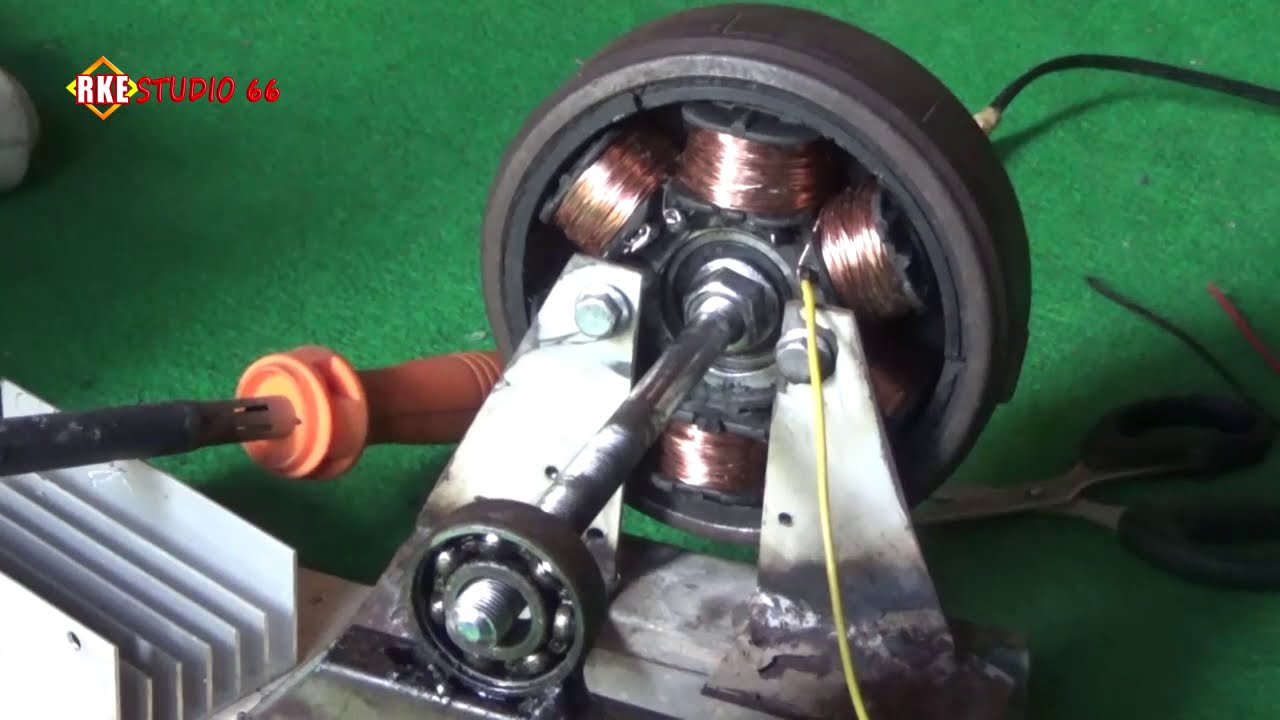 Sepul Motor Menjadi Pembangkit Listrik Kuat untuk TV - YouTube