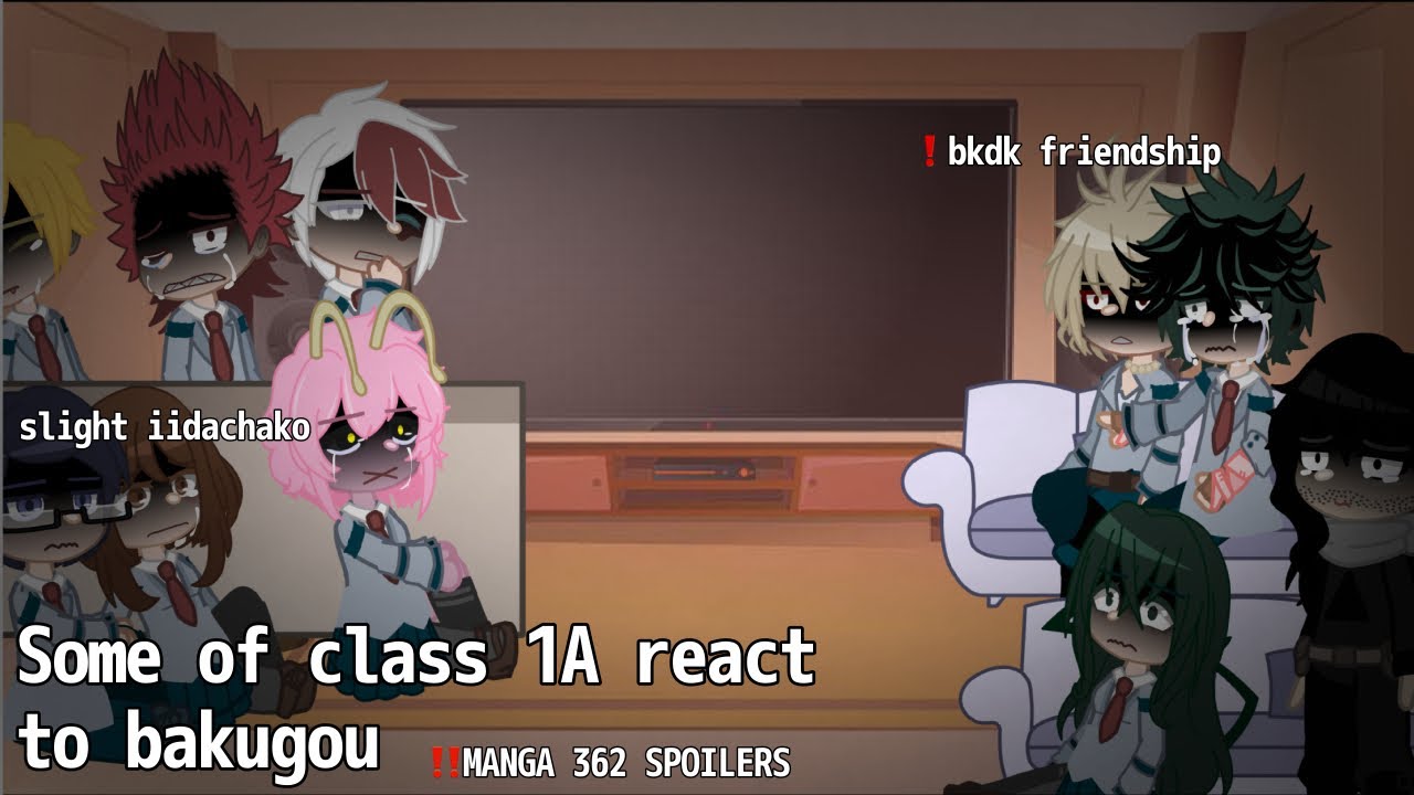 Some of class1a react to Bakugou | ️SPOILERS | bkdk friendship,slight ...