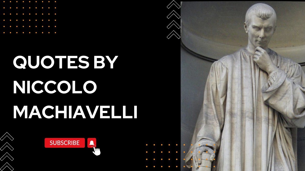 Motivational Quotations By Niccolo Machiavelli || Things To Learn From ...