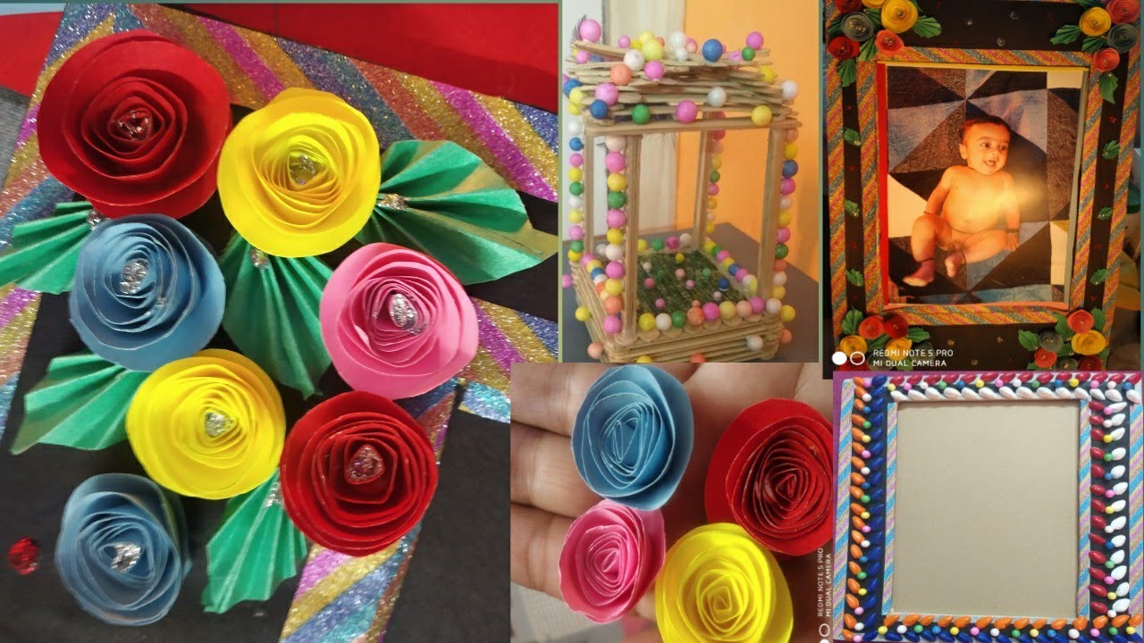 5 Best out of waste ice cream stick and paper Ideas/Reuse craft idea ...
