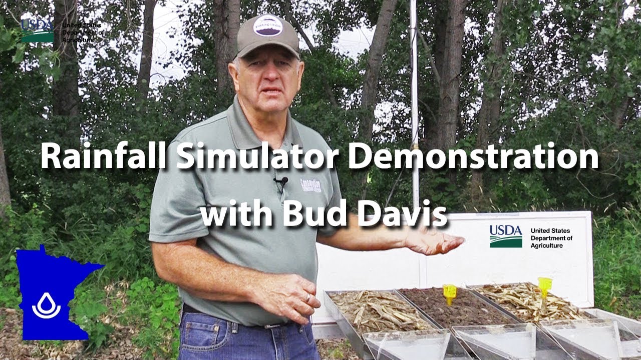 Rainfall Simulator Demonstration with Bud Davis - YouTube