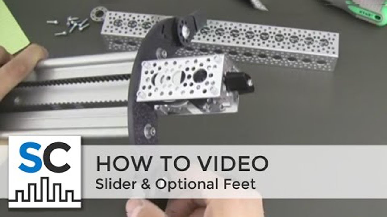 Actobotics - IGUS W1080-B Slider Kit : How to attach optional feet ...