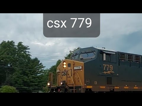csx 779 intermodal at painsville depot - YouTube